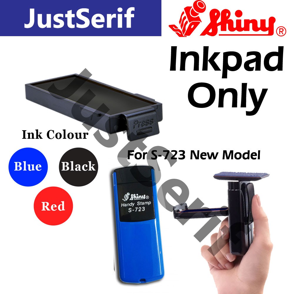 Shiny replacement inkpad for self inking rubber stamp S-722 S-851 S-852 ...