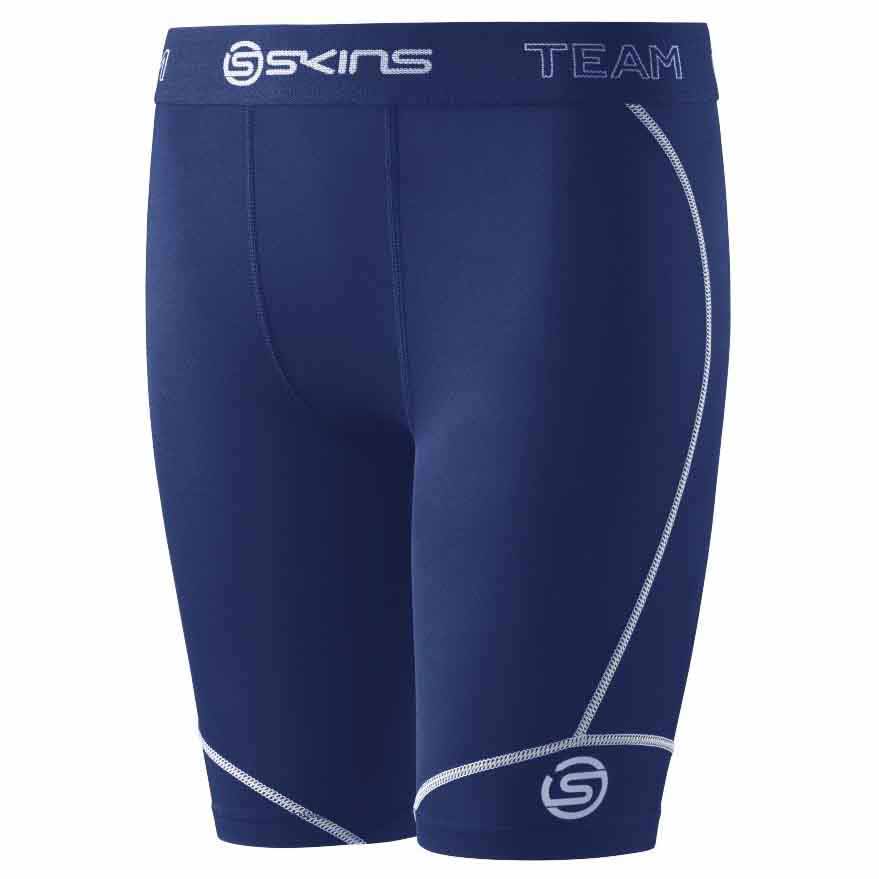 Skins Dnamic Team Women Compression Half Tights - Navy/Blue ...