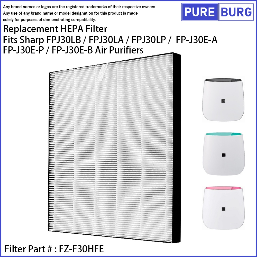 Fits Sharp FP-J30E-A FP-J30E-P FP-J30E-B FPJ30LB FPJ30LA FPJ30LP Air ...