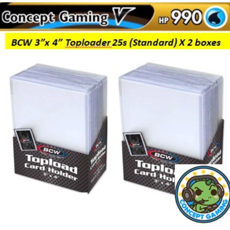 BCW TCG 3x4 Toploader Bundle (25s x 2) (Standard) | Shopee Singapore