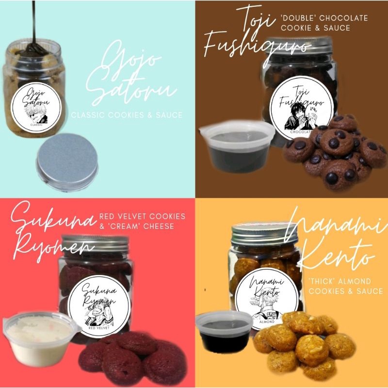 Cookie bites w dripping sauce jujutsu kaisen men gojo satoru nanami ...