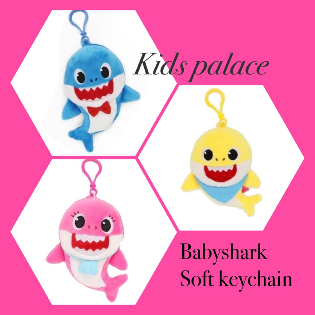 Instock new arrival pinkfong babyshark kids soft pushie keychain brand ...