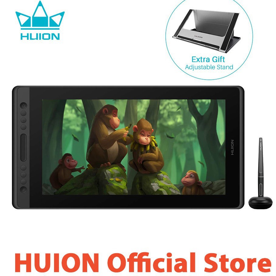 HUION Kamvas Pro 16 Drawing Tablet with Screen Full-Laminated Graphics ...