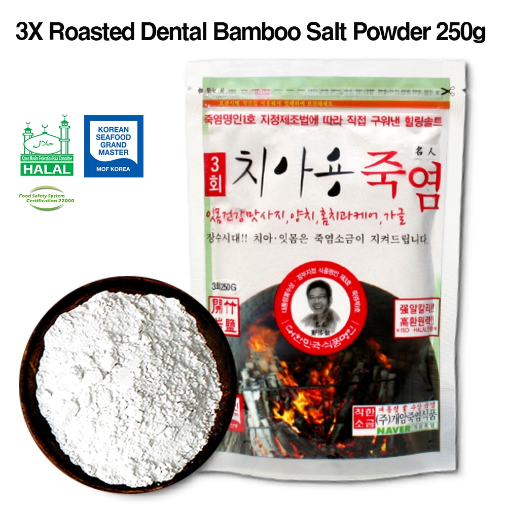 3x Roasted Teeth Bamboo Salt Powder 250g | Shopee Singapore