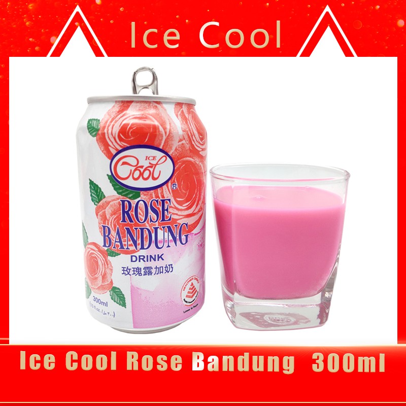 Ice Cool Rose Bandung 300ml - 24 per pack Halal | Shopee Singapore