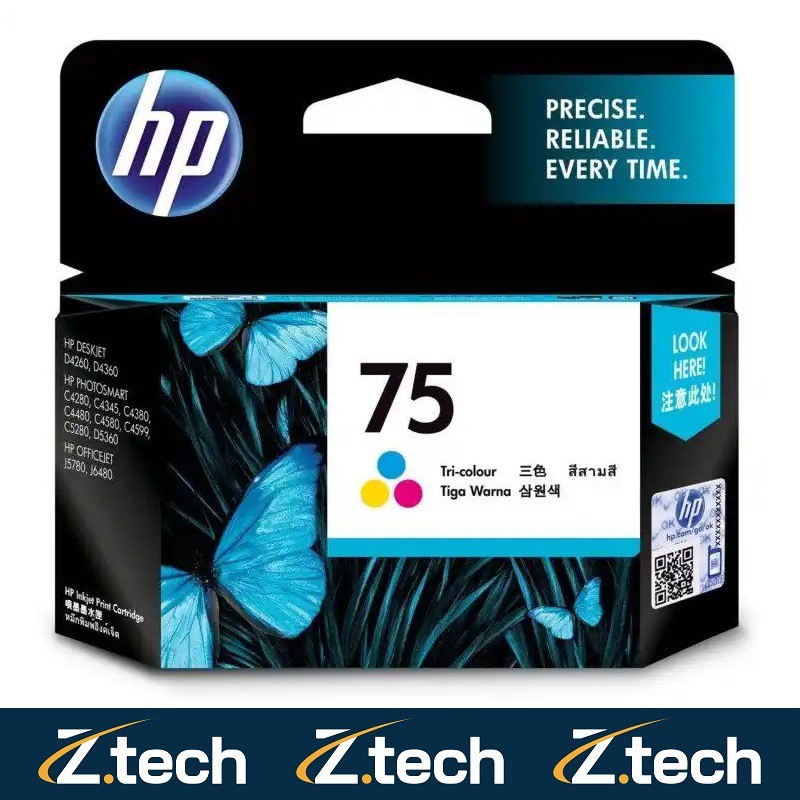 HP 75 Tri-Color Inkjet Print Cartridge (CB337WA) (Authentic) | Shopee ...