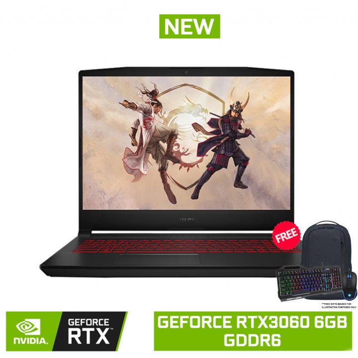 GeForce RTX 3060 Gaming Laptop MSI GF66 11UE-252SG (i7-11800H/16GB RAM ...