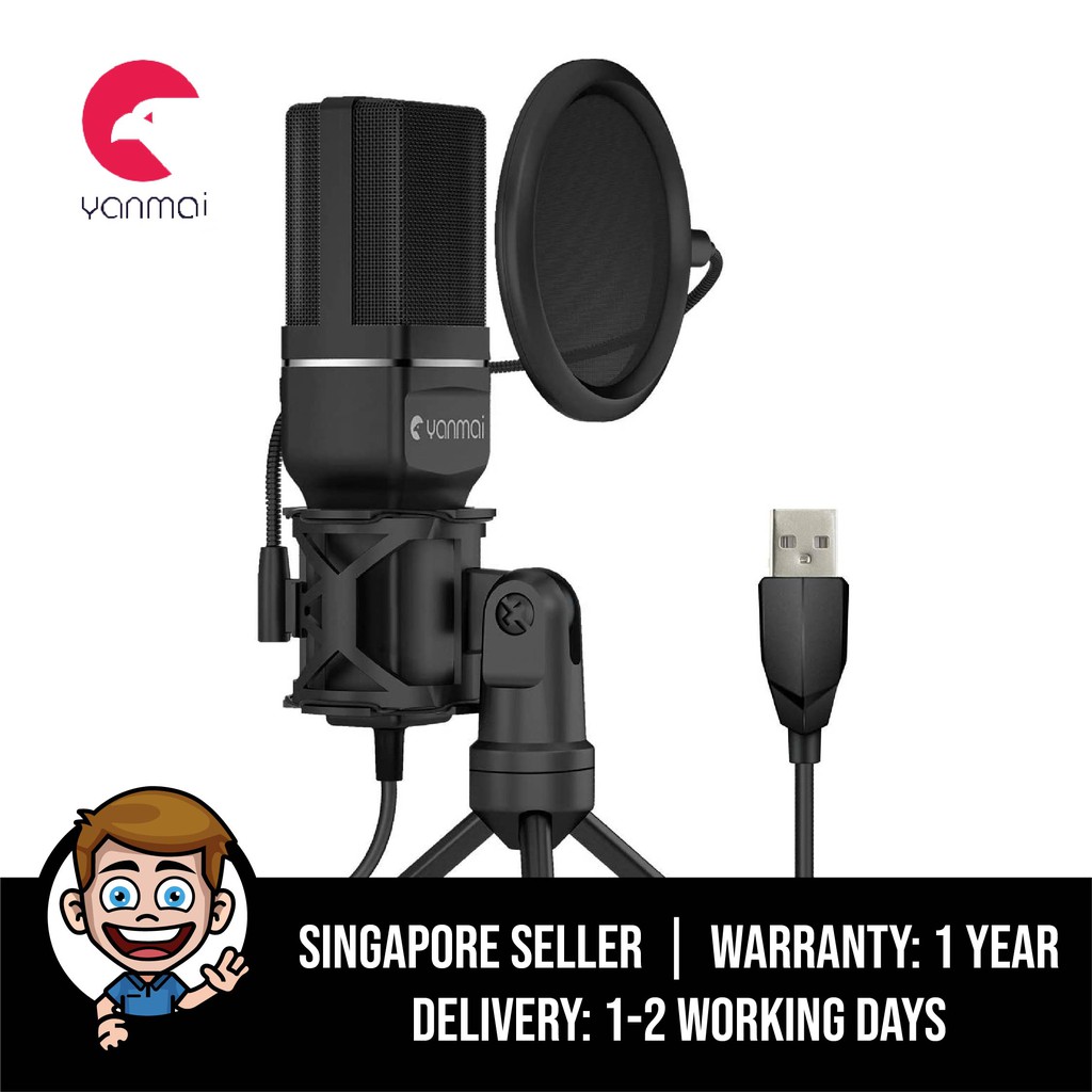 PC Microphone, Yanmai Professional USB Condenser Microphone for PC ...