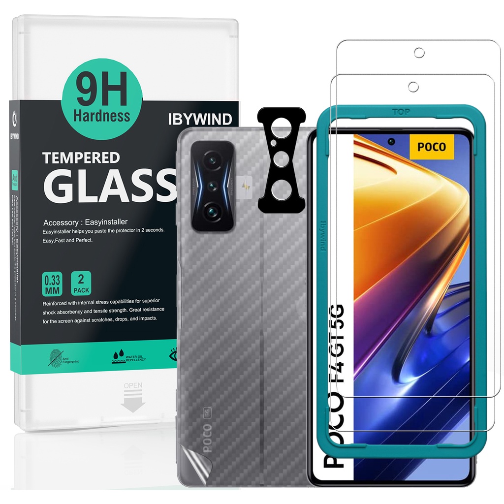 Ibywind For Poco F4 GT 5G Screen Protector (Pack of 2),with Metal Lens ...