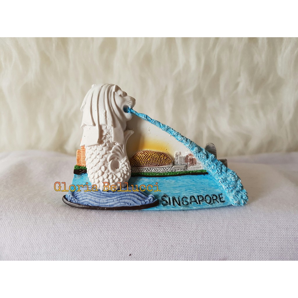 Souvenir merlion Patch magnet Refrigerator mancanegara singapore ...