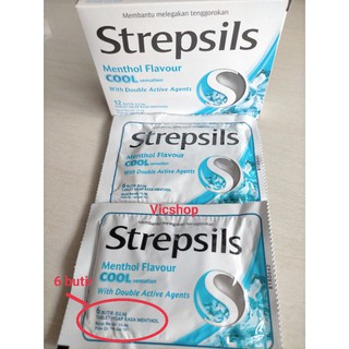 Strepsil/strepsils Menthol Flavor Cool Sensation 1 Strip Contains 6 ...