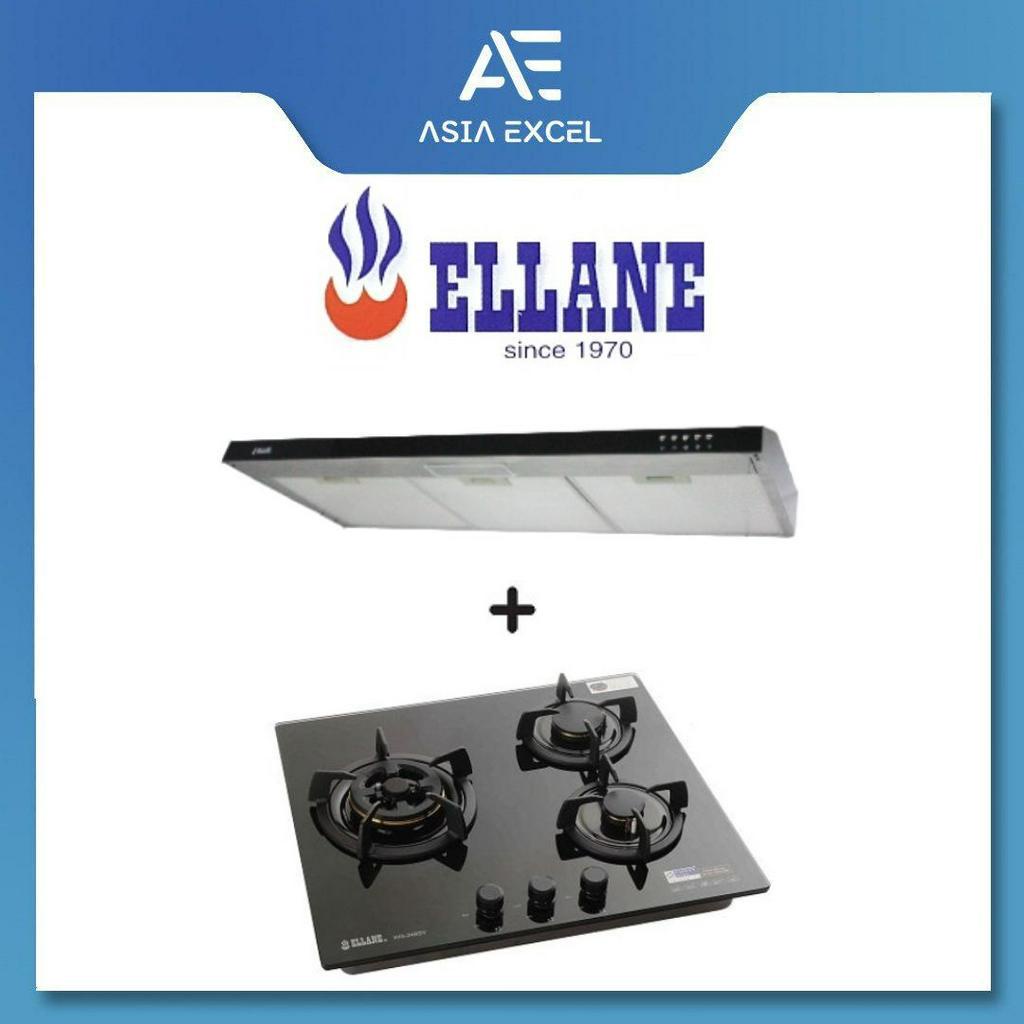 ELLANE 90CM SLIMLINE HOOD WITH BLACK PANEL [EH-9180/EH-9280] + ELLANE ...