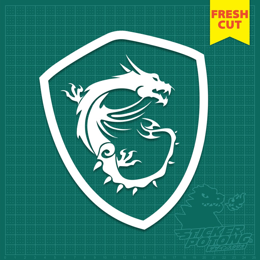 MSI DRAGON (STICKER POTONG) | Shopee Singapore