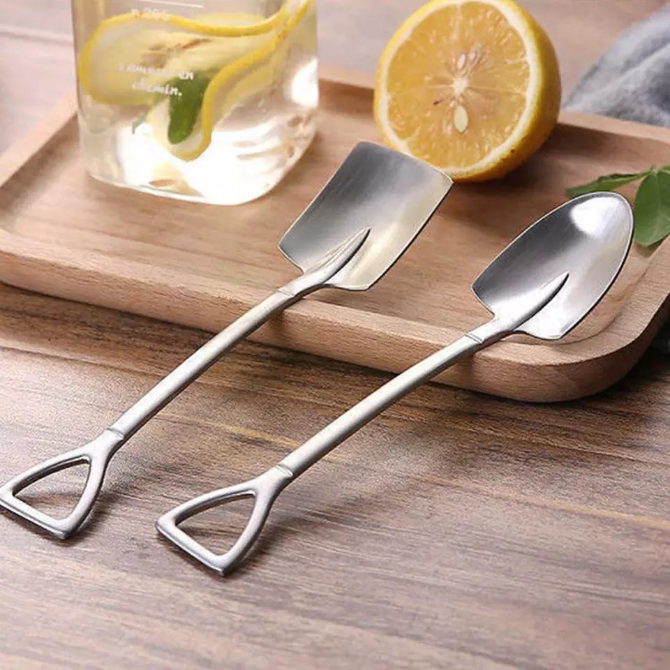 1/3/6 PCS Cute Stainless Steel Spoon Set for Ice Cream Dessert | Shopee ...