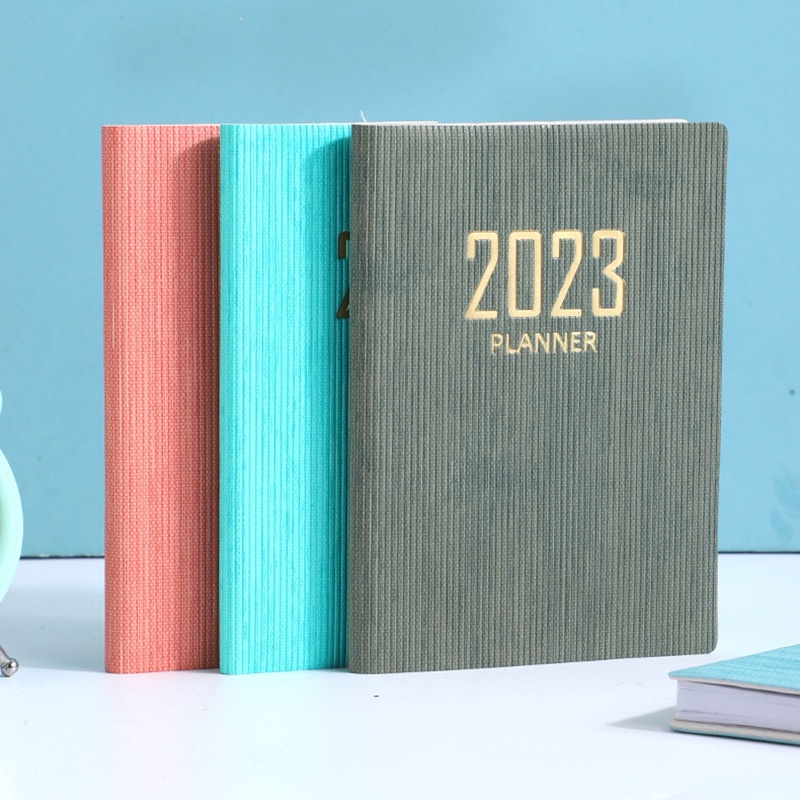 60Sheets 2023 Planner A7 Notebook Daily Weekly Monthly Schedule School