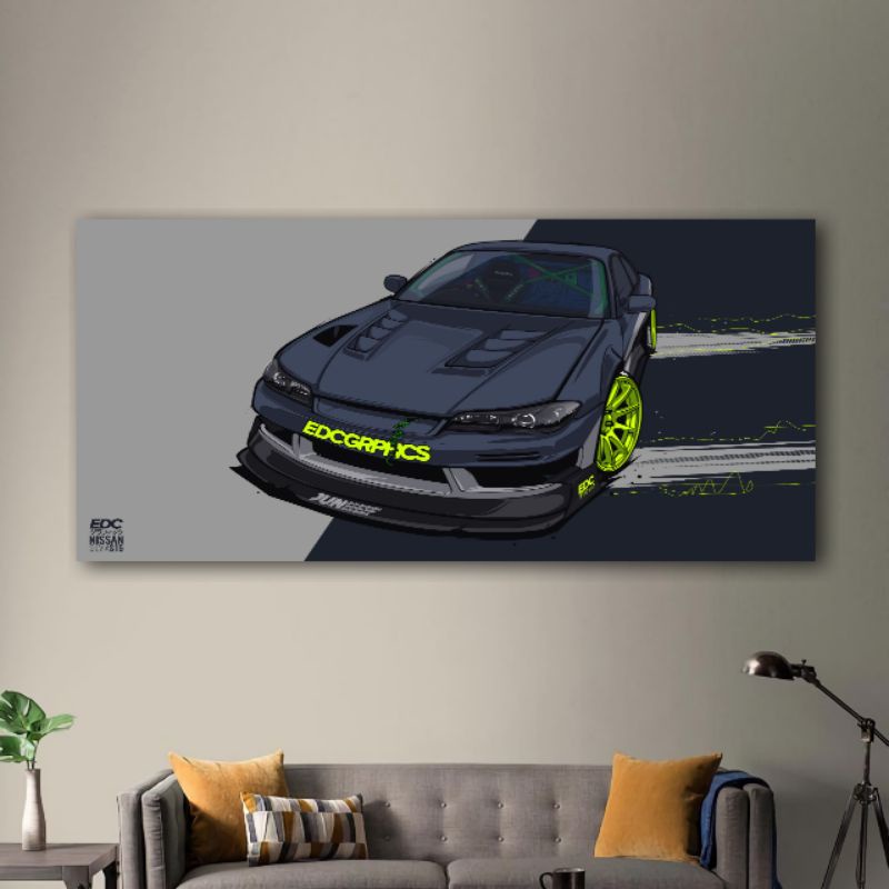 HIASAN DINDING Ndt[30x15] Car Wall Hanging Poster JDM Display Super Car ...