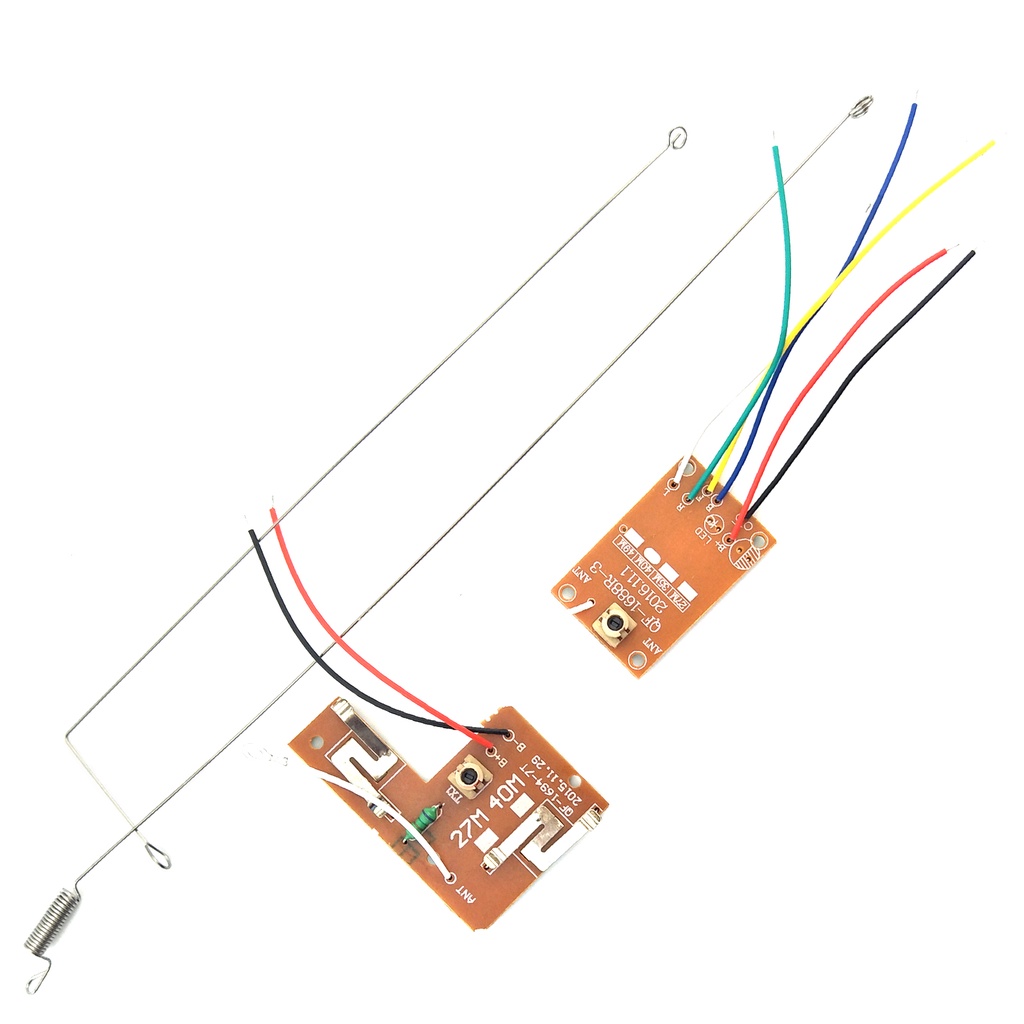 4CH RC Remote Control 27MHz Circuit PCB Transmitter and Receiver Board ...
