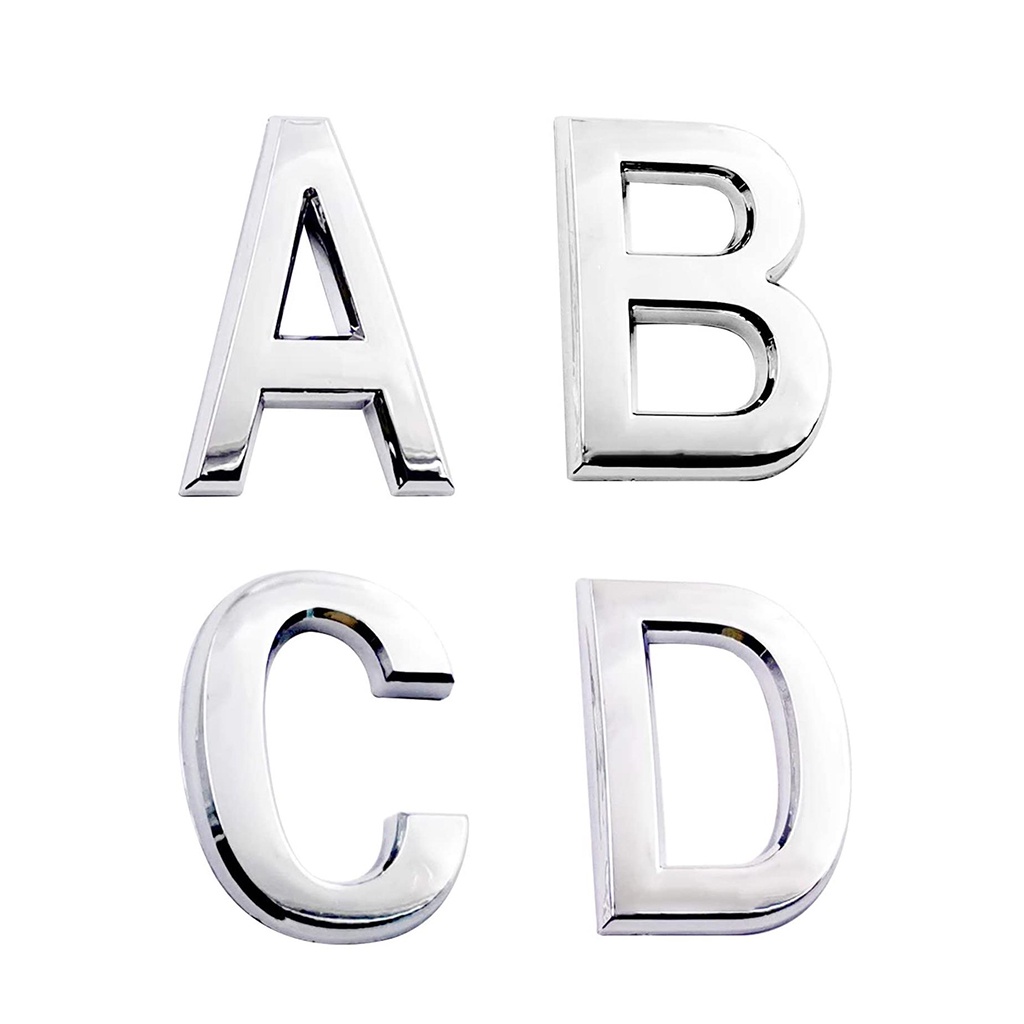 Self Adhesive 3D Alphabet Letter Stickers for Home Apartment Hotel ...