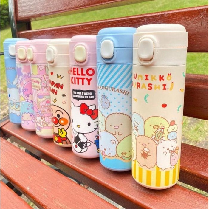 STAINLESS STEEL SANRIO HOT/COLD VACUUM BOTTLE | Shopee Singapore