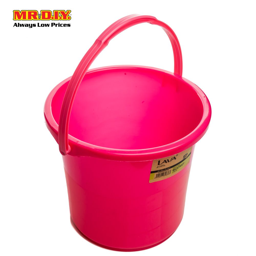 LAVA Plastic Heavy-Duty BPA-Free Bucket Water Pail Baldi Air 3L (16.5cm ...