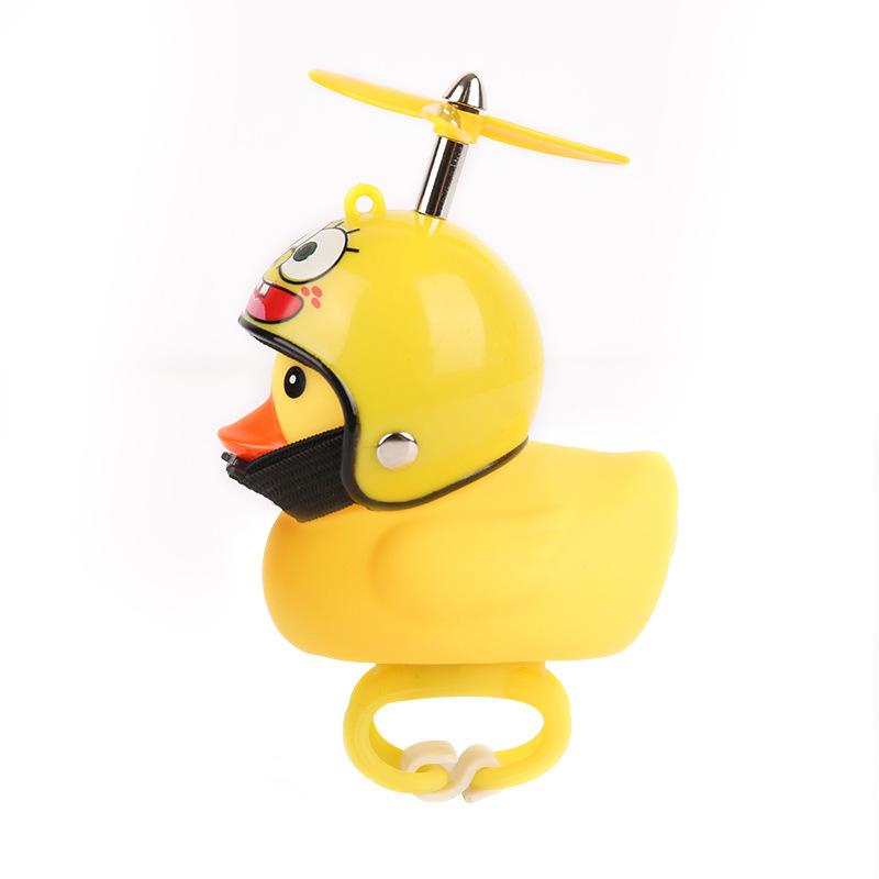 RideMax Cute Rubber Duck with Helmet for Bike Motorbike Decoration ...