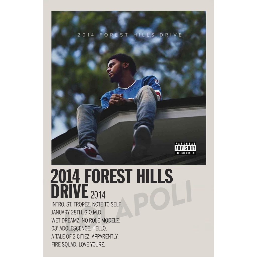 2014 Forest Hills Drive Album Cover Poster - J. Cole | Shopee Singapore