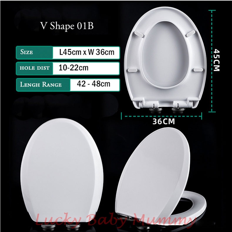 Toilet Seat Cover / Quick Release / Extra Thickness / Durable | Shopee ...