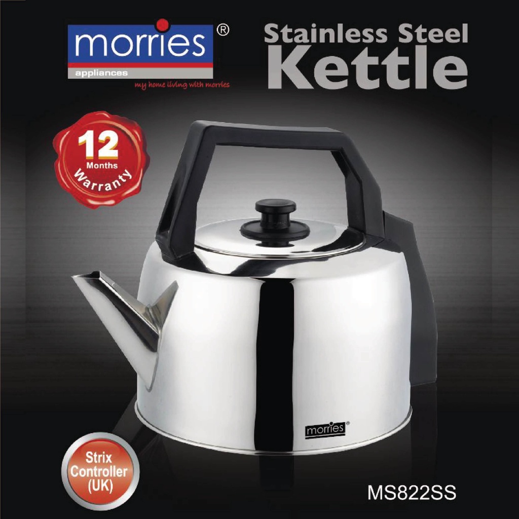 Morries 5L Stainless Steel Electric Kettle MS 822SS | Shopee Singapore
