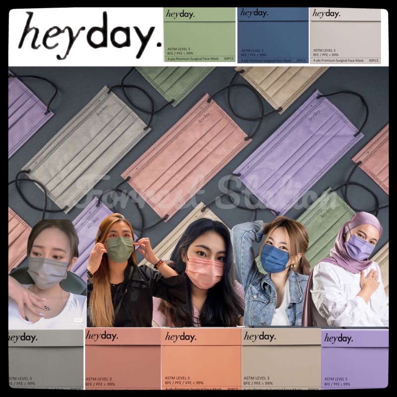 Heyday Malaysia- 4 ply Surgical Face Mask, 99% BFE, 99% PFE, 医用口罩,外科口罩 ...