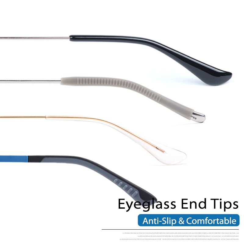 COLOUR_MAX Silicone Anti-Slip Eyeglass End Tips Ear Sock Pieces Tube ...