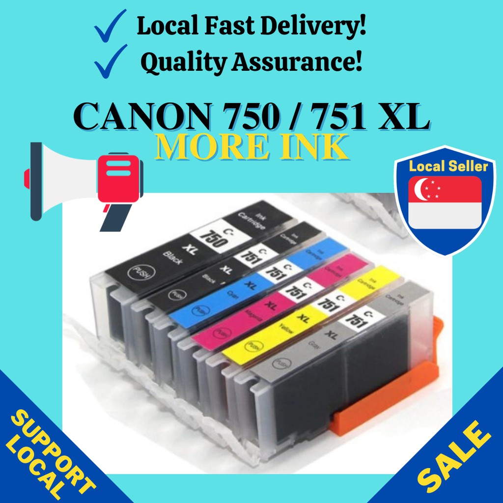 Canon PGI-750 XL | CLI-751 XL compatible cartridge PGI750 CL751 PGI 750 ...