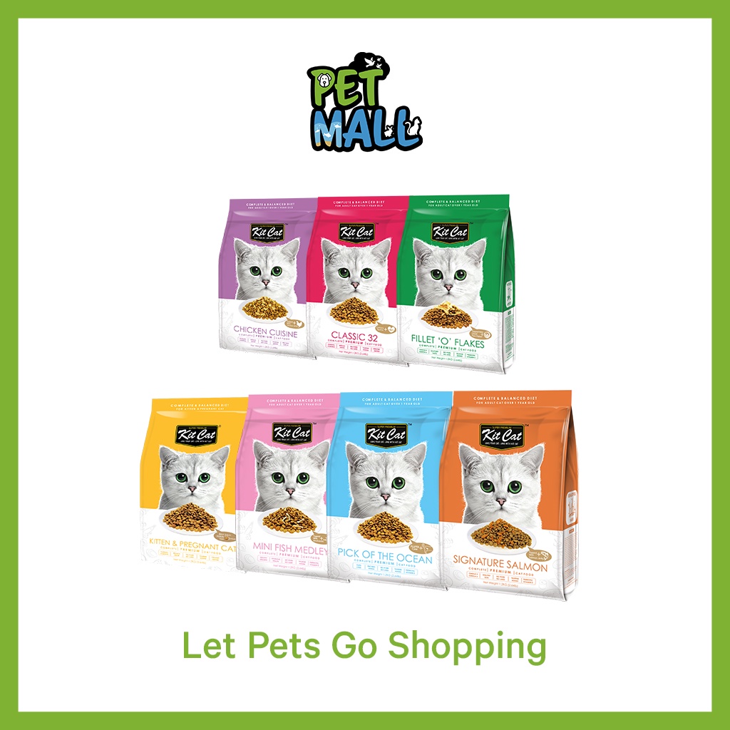 Kit Cat Premium Cat Dry Foods 1.2kg [7 Flavors] | Shopee Singapore
