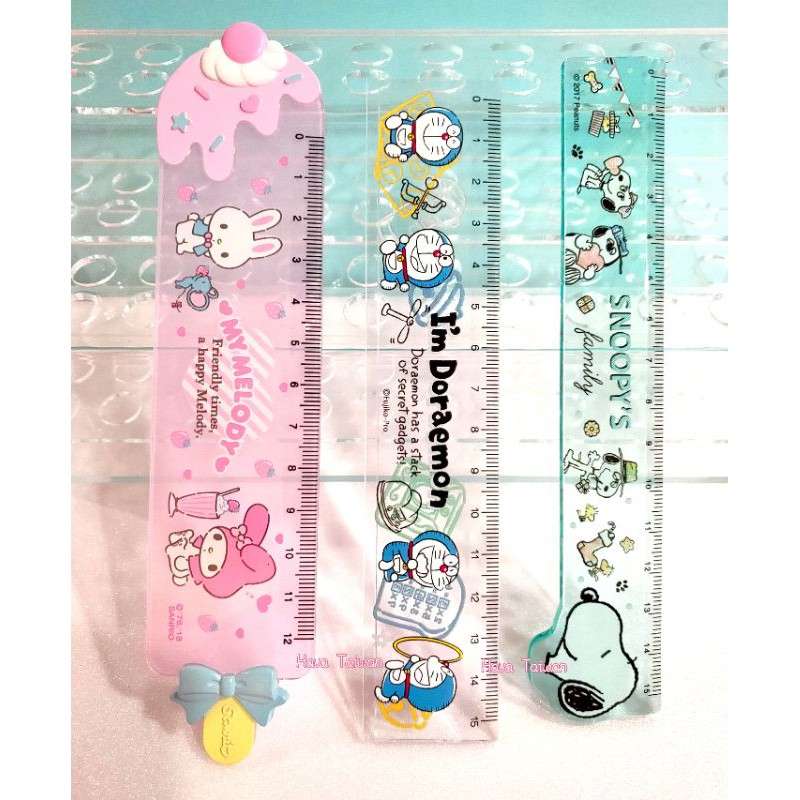 Doraemon Tinkerbell Snoopy Olaf Melody Popsicle Shape Ruler-0 | Shopee ...