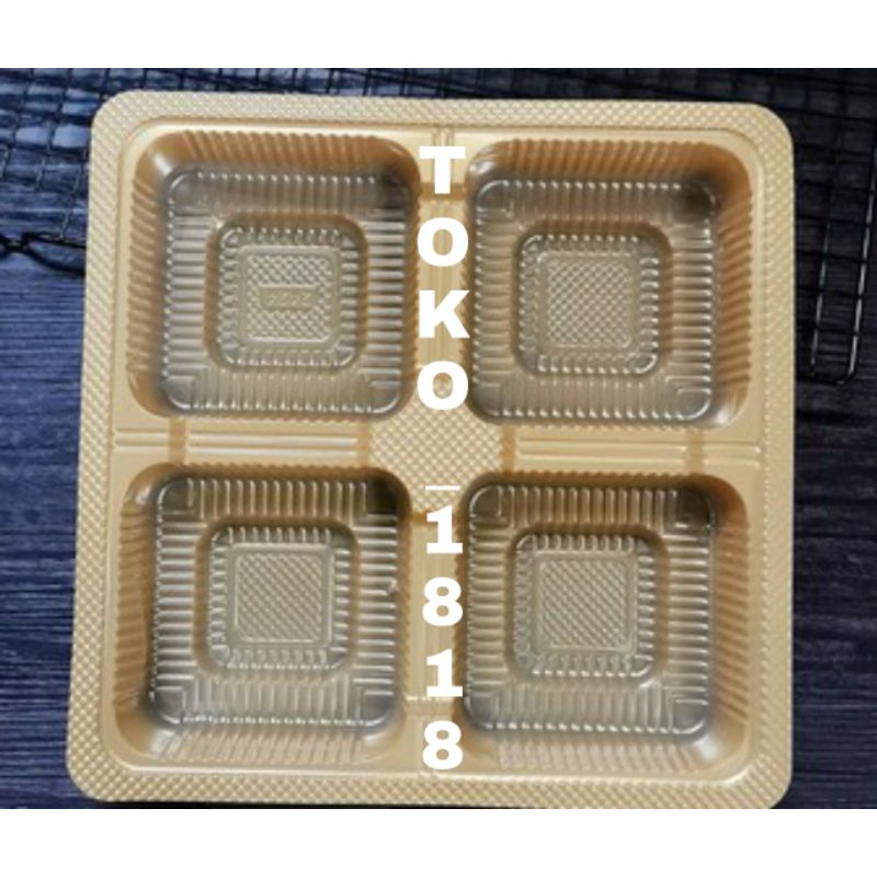 (10Pcs) Mooncake TRAY 150 GR GOLD 4 Bulkhead/Multipurpose MOONCAKE Cake ...