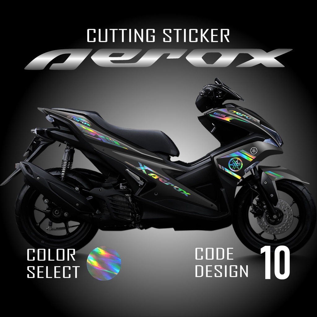 AEROX 155 VVA Cutting Sticker - Embossed Trim Striping Sticker for ...
