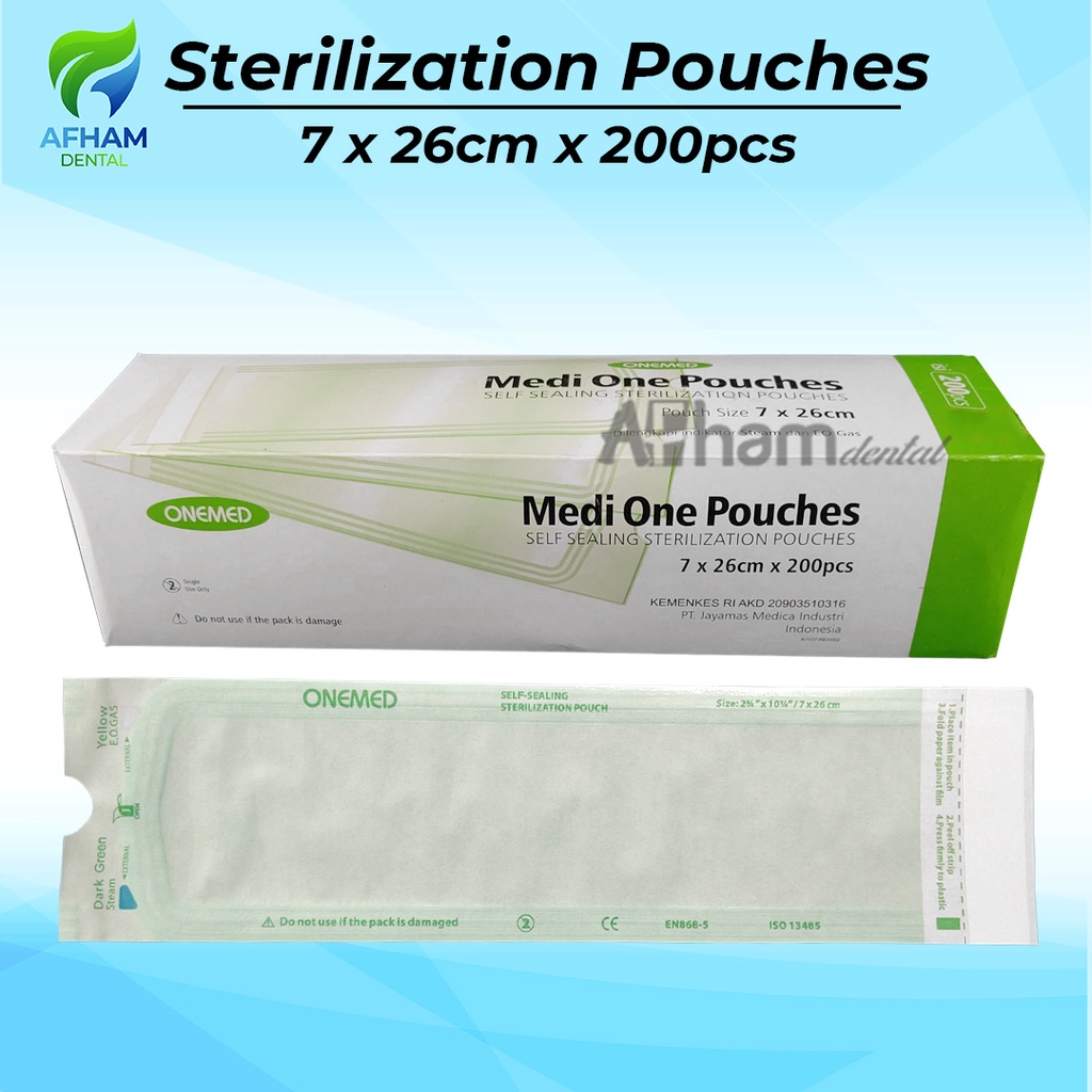Dental MEDI ONE POUCHES STERIL / MEDIPOUCH / STERILIZATION POUCH ...