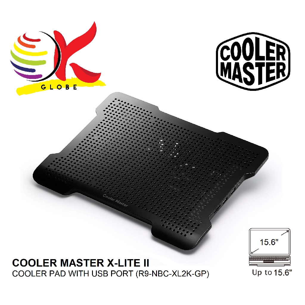 COOLER MASTER NOTEPAL X-LITE II COOLER PAD WITH USB PORT , 140MM SILENT ...