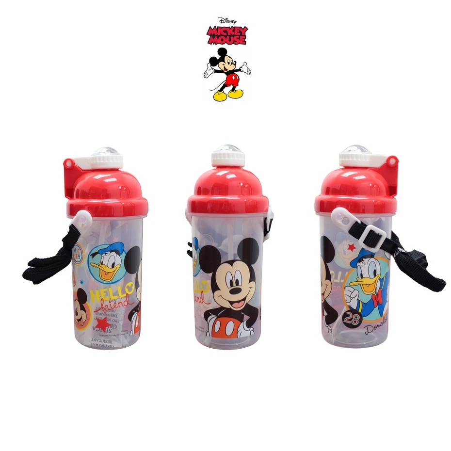 New! Disney Mickey Mouse Donald Duck Water Bottle / Botol Air With ...