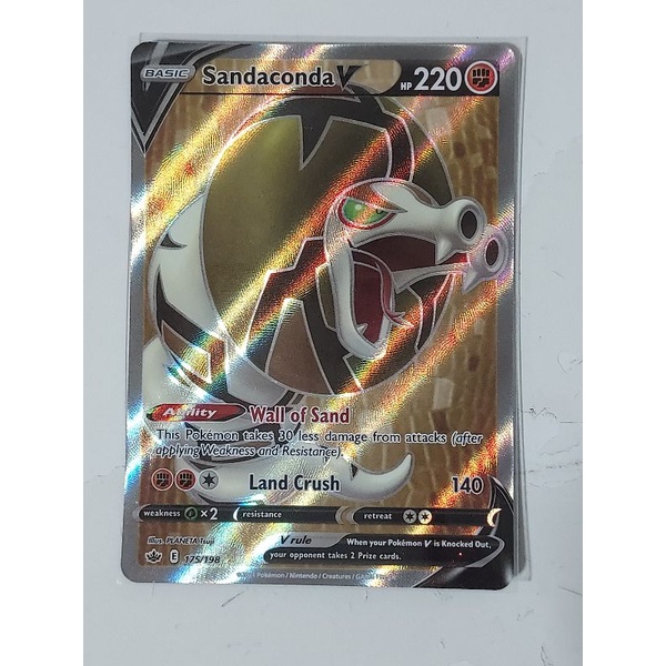 Pokemon sandaconda V full art chilling reign card | Shopee Singapore