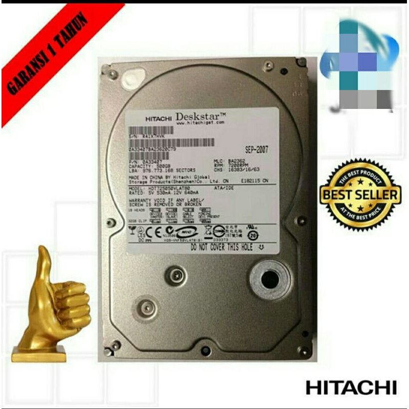 HITACHI Harddisk/ Hard Drivehardisk/ HDD SATA INTERNAL/ Blackchi 500GB ...