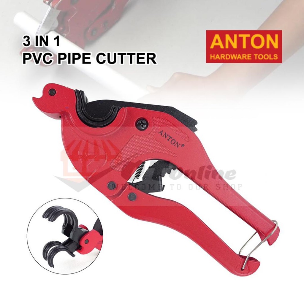 ANTON PVC Pipe Cutter 3 In 1 Cutter Hose Conduit Cutting Pliers ...