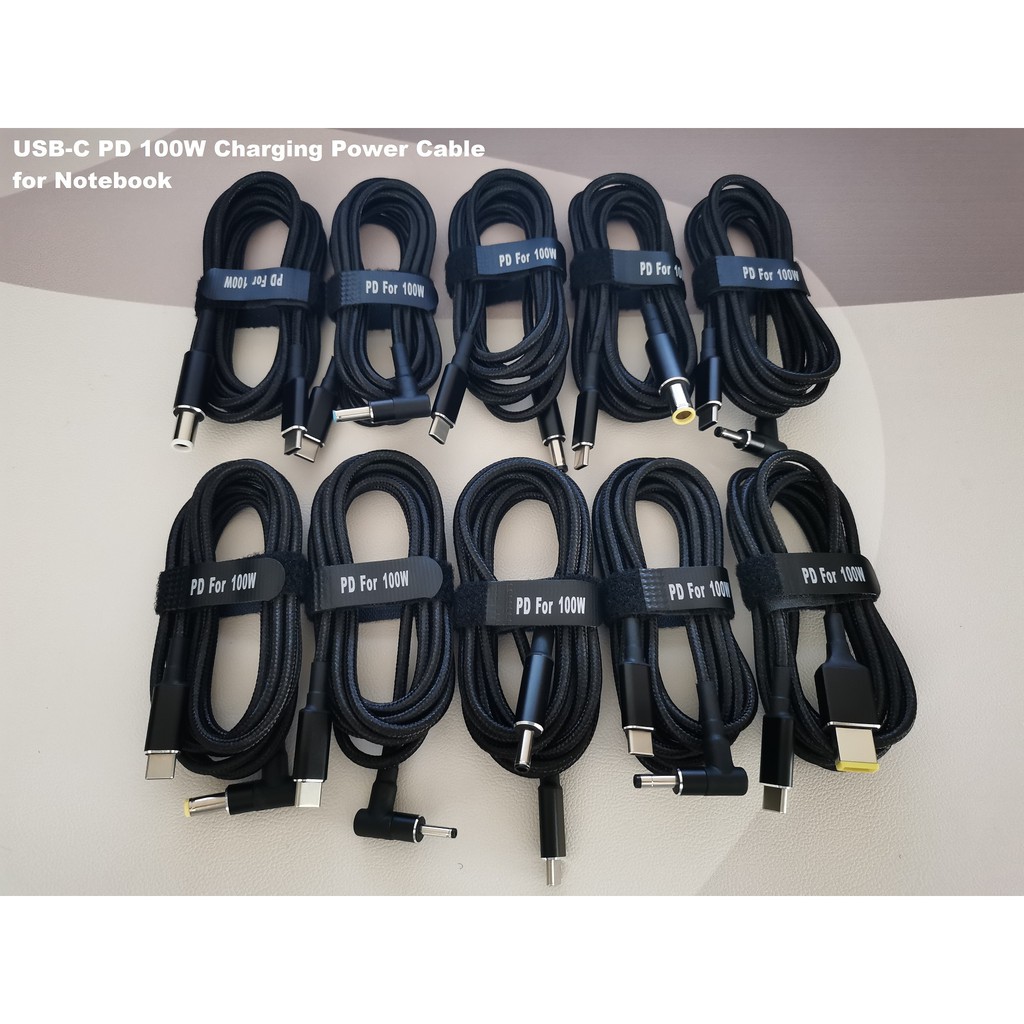 Type C Cable Durable Braided Nylon 1.8M 100W 5A Dual E-Mark Chip PD ...