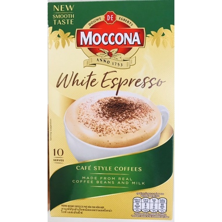 Moccona White Espresso Cafe Style Coffee (10 sachets) 160g | Shopee Singapore