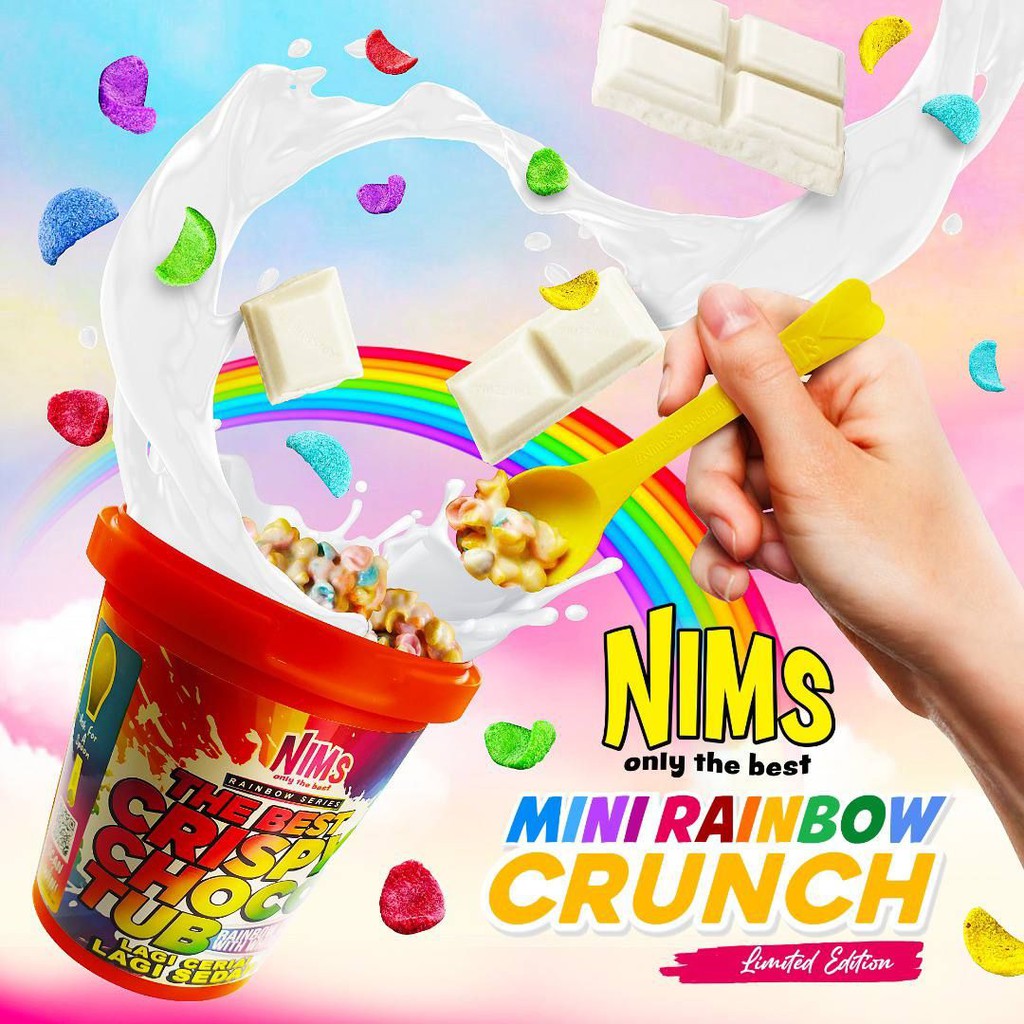 NIMS CRISPY CHOCOTUB RAINBOW SERIES | Shopee Singapore