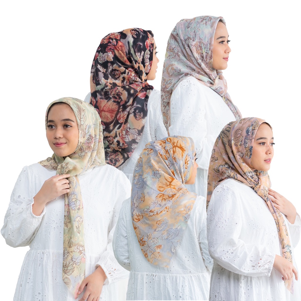 New Rectangular Waffle Hijab Premium Motif Square Hijab Lasercut ...