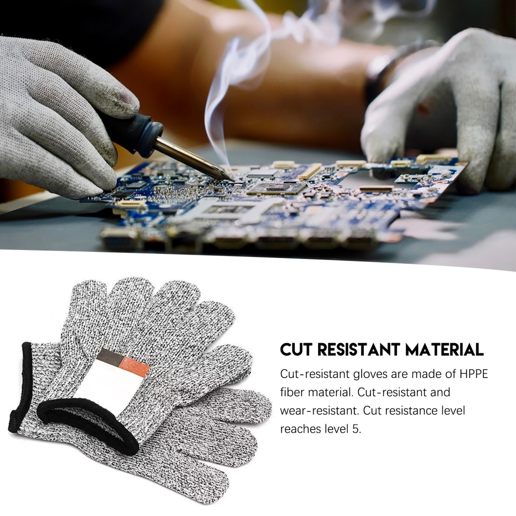 Level 5 Protection Cut Resistant Gloves Home Supplies 1 Pcs Safety ...