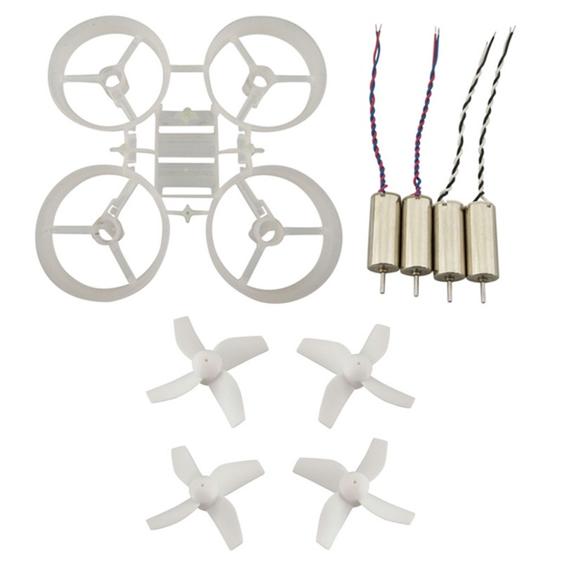 65mm DIY Mini RC Drone Frame Kit with 4 Propellers 615 Motors for JJRC ...