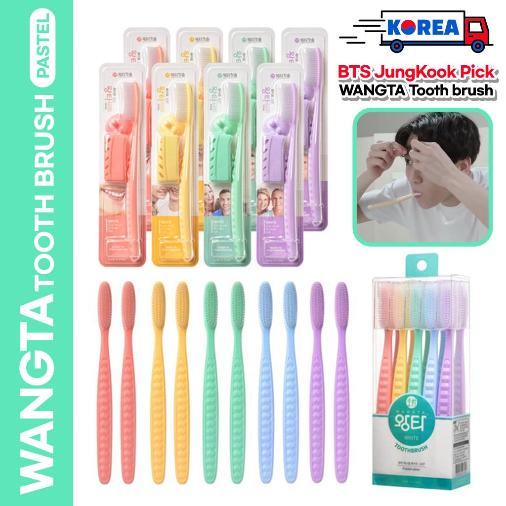 BTS Jungkook pick💕 Giant Toothbrush🥇[WANGTA] pastel color_10P, 8P ...