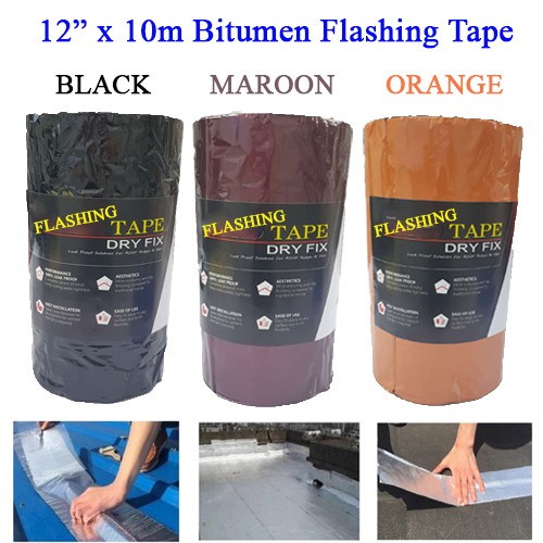 12" X 10M Gam Atap/ Penampal Zinc/bitumen flashing tape Xtraseal ...