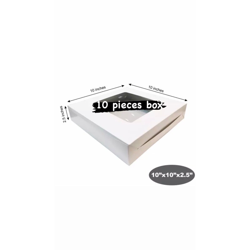 White window box 10 pieces (10”) | Shopee Singapore